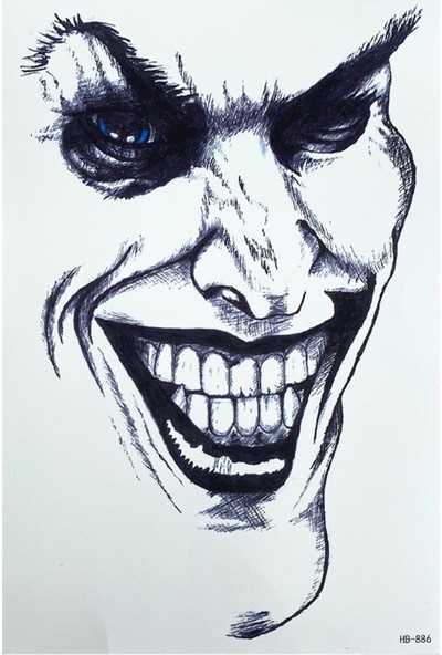 Takıştır Geçici Joker Dövme Tattoo