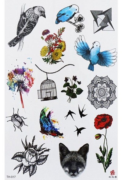 Takıştır Geçici Karışık Dövme Tattoo