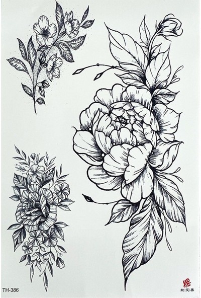 Takıştır Geçici Çiçek Dövme Tattoo