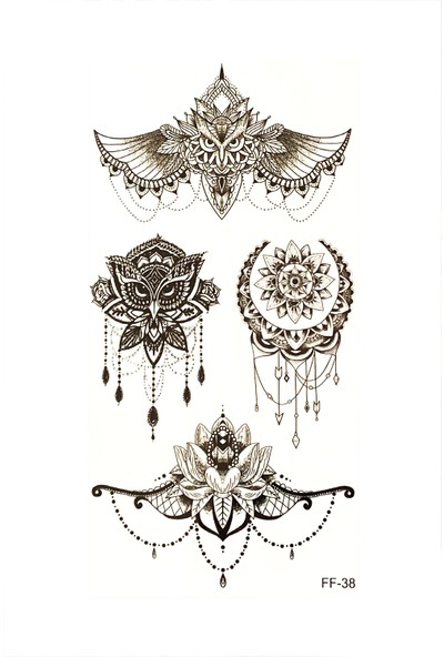 Takıştır Geçici Düş Kapanı Dövme Tattoo