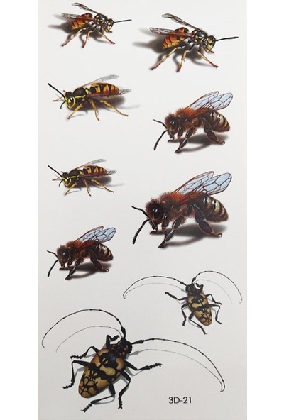 Takıştır Geçici Arı Dövme Tattoo