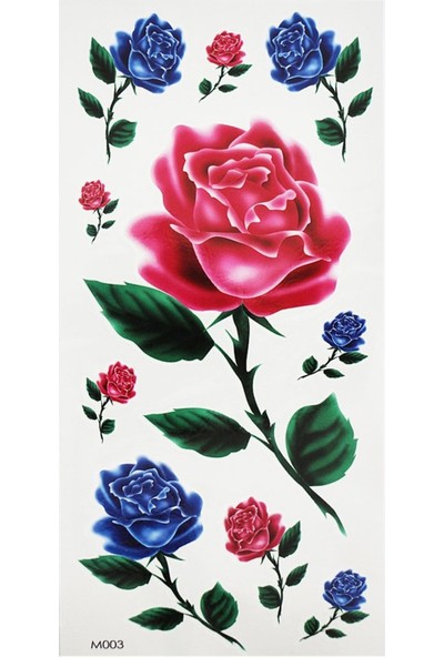 Takıştır Geçici Gül Dövme Tattoo