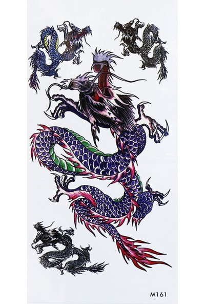 Takıştır Geçici Ejderha Dövme Tattoo