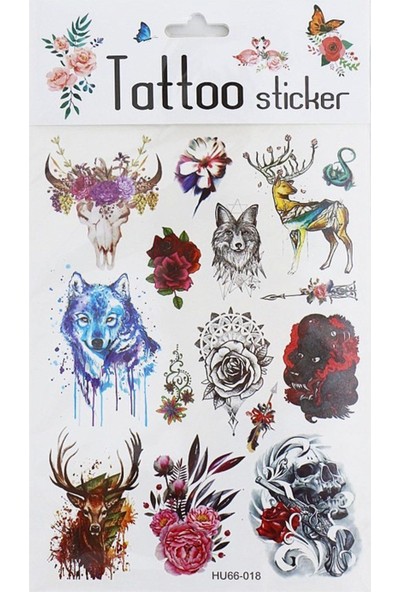 Takıştır Geçici Karışık Dövme Tattoo