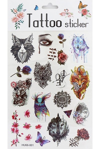 Takıştır Geçici Karışık Dövme Tattoo