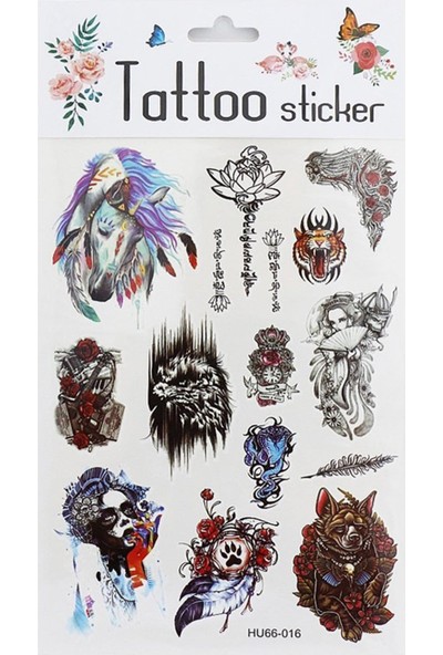 Takıştır Geçici Karışık Dövme Tattoo