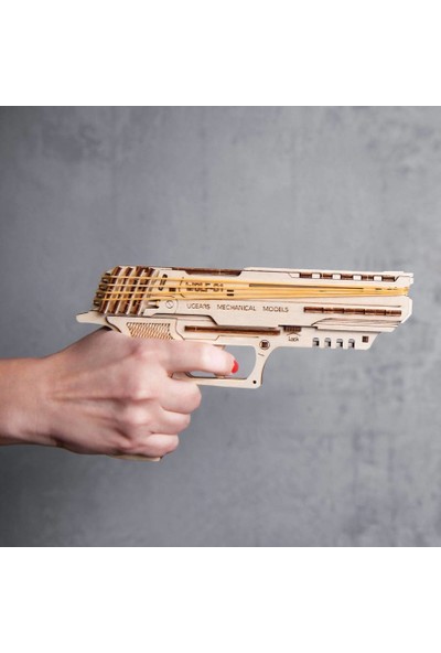 Frezya Toyzz Lastik Atan Tabanca 63 Parça Ahşap 3D Puzzle Frezya Toyzz Lastik Atan Tabanca 63 Parça Ahşap 3D Puzzle