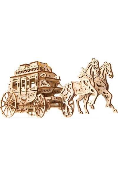 Frezya Toyzz Ahşap At Arabası 210 Parça 3D Puzzle