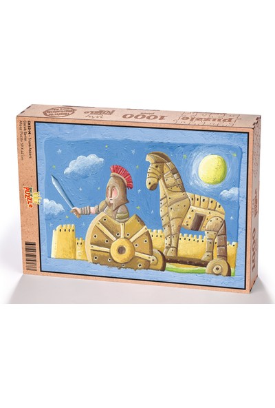 King Of Puzzle Truva Askeri Ahşap Puzzle 1000 Parça King Of Puzzle Truva Askeri Ahşap Puzzle 1000 Parça