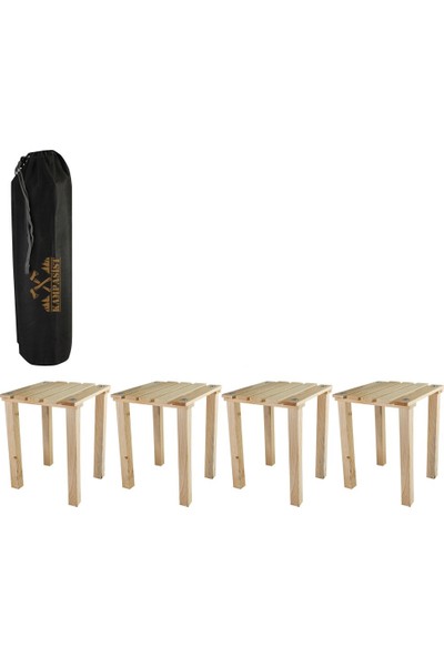 Kamp Asistahşap Çantalı Açılır Kapanır Kamp Piknik Taburesi Oturağı 4 Adet Kamp Asistahşap Çantalı Açılır Kapanır Kamp Piknik Taburesi Oturağı 4 Adet