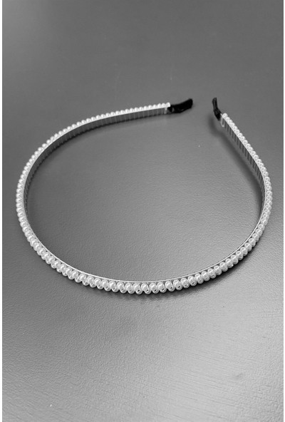 Takıştır Beyaz Renk Incili Taç