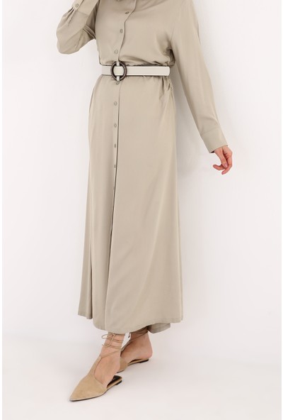 ALLDAY Kemerli Gömlek Elbise