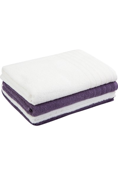 Karaca Home Softfine Offwhite Mürdüm Hamam Seti Karaca Home Softfine Offwhite Mürdüm Hamam Seti