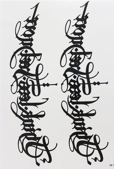 Takıştır Geçici Yazılı Dövme Tattoo