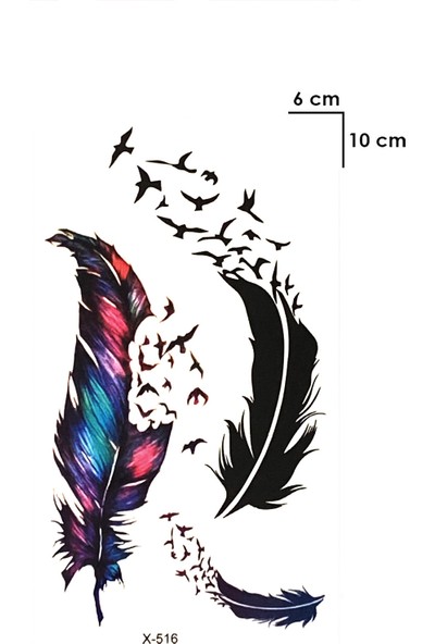 Takıştır Geçici Tüy Mini Dövme Tattoo Takıştır Geçici Tüy Mini Dövme Tattoo