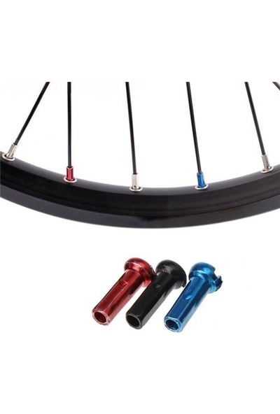 Vona 12MM Pirinç Jant Teli Başlığı KIRMIZI-12MM