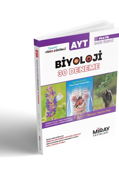 Miray Yayınları Ayt Biyoloji Konu Özetli 30 Deneme Miray Yayınları Ayt Biyoloji Konu Özetli 30 Deneme