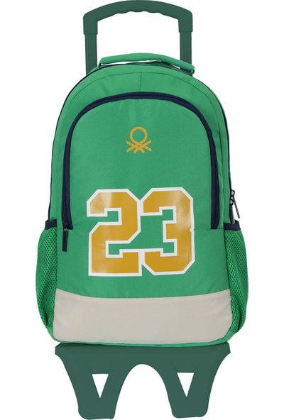 United Colors Of Benetton Çekçekli Ilkokul Çantası 70211 Yeşil