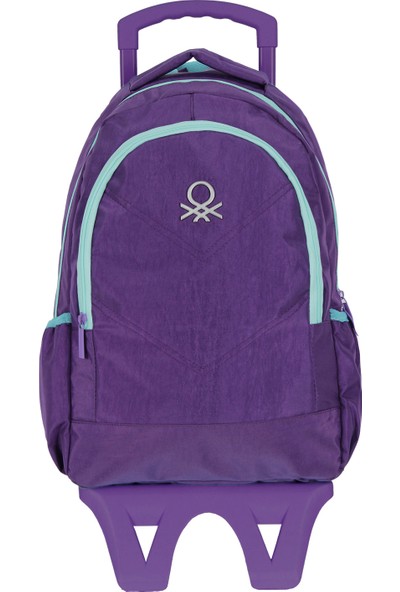 United Colors Of Benetton Krinkıl Çekçekli Ilkokul ÇANTASI70468 Mor