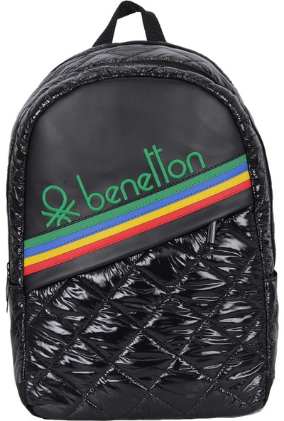 United Colors Of Benetton Kapitone Ilkokul Çantası 70248 Siyah