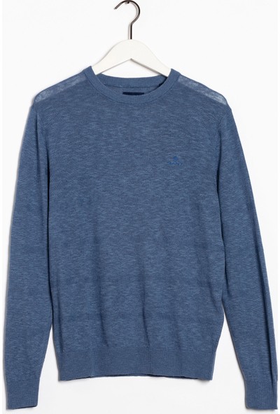 Gant Erkek Mavi Keten Triko 8050112.464 Gant Erkek Mavi Keten Triko 8050112.464