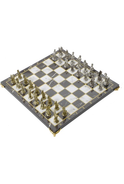 Elifeshop Estrva2 Metal Döküm Satranç Takımı Truva Ordusu & Özel Ayaklı Siyah Mermer Desenli Tahta Elifeshop Estrva2 Metal Döküm Satranç Takımı Truva Ordusu & Özel Ayaklı Siyah Mermer Desenli Tahta