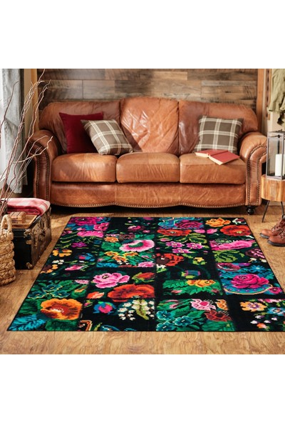 Jungle Halı Karabağ Desenli Dijital Baskılı Halı