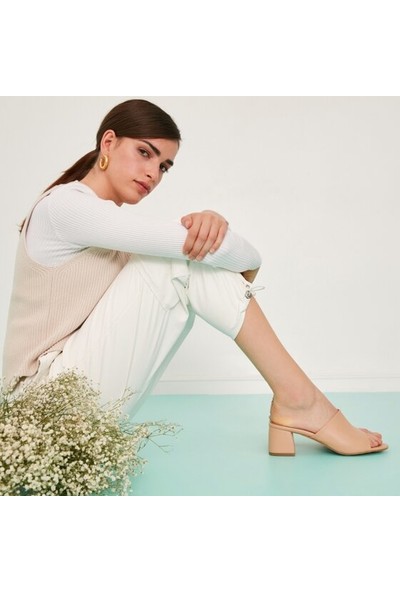 Sole Sisters Rollers2 Topuklu Terlik - Bej