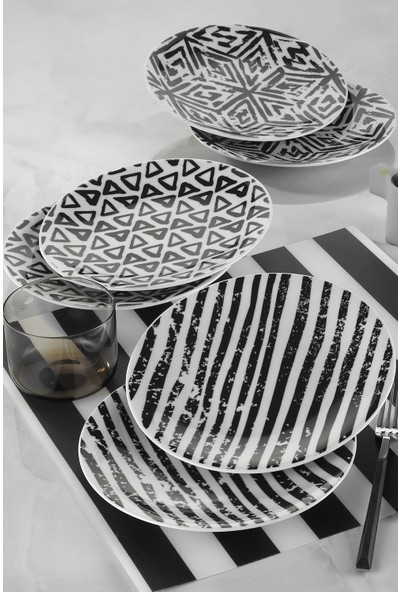 Kütahya Porselen Zeugma 6'lı Pasta Tabağı