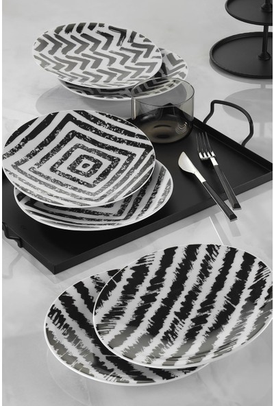 Kütahya Porselen Zeugma 6'lı Pasta Tabağı