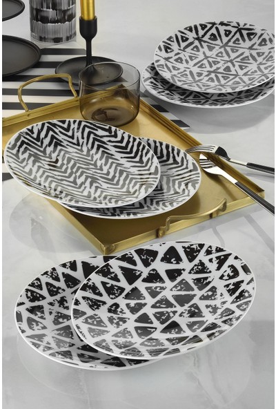 Kütahya Porselen Zeugma 6'lı Pasta Tabağı