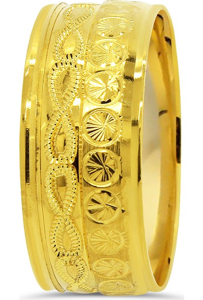 Cigold 22 Ayar Sade Alyans 21K1ALS0350002174 Cigold 22 Ayar Sade Alyans 21K1ALS0350002174