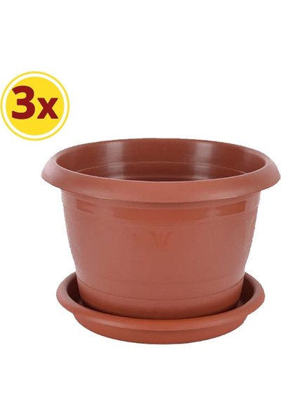 Çerisan Ürgüp Saksı Plastik 5 No 6 Lt x 3'lü