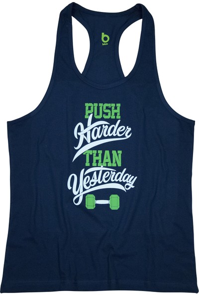 Bluu Fitness Gym Tank Top Sporcu Atleti Pushharder