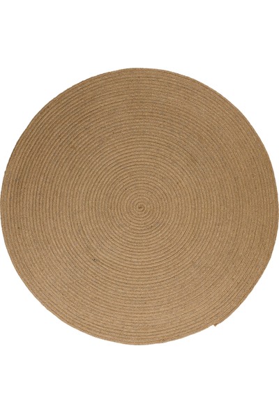 H10 Home El Örgüsü Dekoratif Doğal Jüt Halı Kilim J21