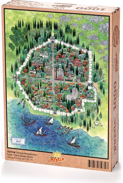 King Of Puzzle Türkiye Minyatürleri - Iznik - Nusret Çolpan Ahşap Puzzle 1000 Parça King Of Puzzle Türkiye Minyatürleri - Iznik - Nusret Çolpan Ahşap Puzzle 1000 Parça