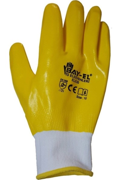 Bay-El EL010-1 Nitril Kaplı Iş Eldiveni