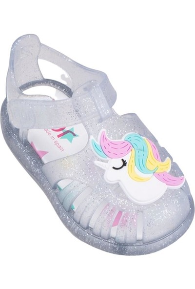 Igor Kayışlı Unicorn Kabartmalı Lila Kız Çocuk Sandalet
