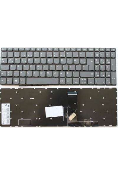 Qcell Lenovo Ideapad 320-15ABR Füme Muadil Klavye Qcell Lenovo Ideapad 320-15ABR Füme Muadil Klavye