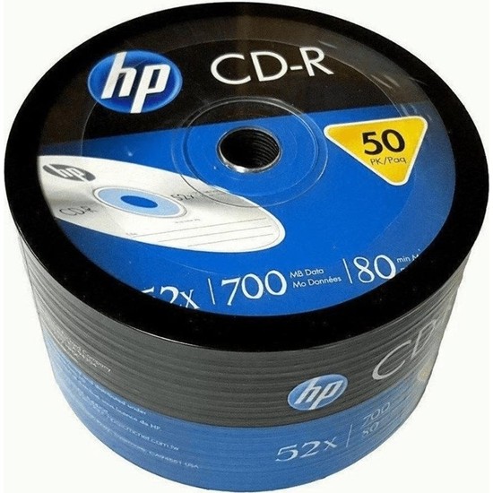 HP CD-R 52X 700MB 80 Min Boş Cd 50'li Paket Fiyatı