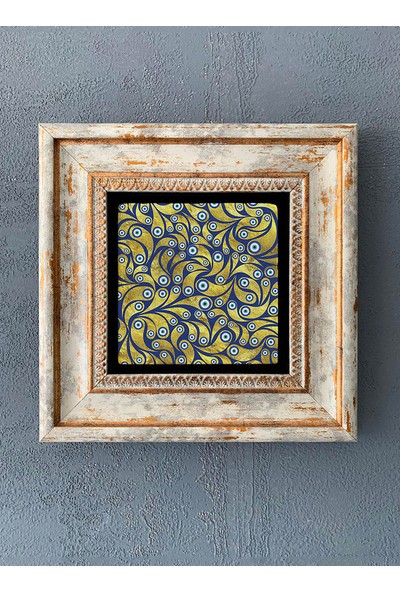 Oscar Stone Decor Çerçeveli Taş Duvar Dekoru 20 x 20 cm CDD-40-1010