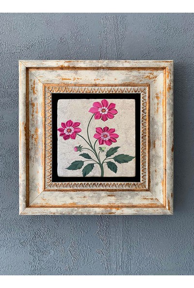 Oscar Stone Decor Çerçeveli Taş Duvar Dekoru 20 x 20 cm CDD-40-1135