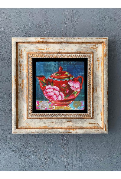 Oscar Stone Decor Çerçeveli Taş Duvar Dekoru 20 x 20 cm CDD-40-1233