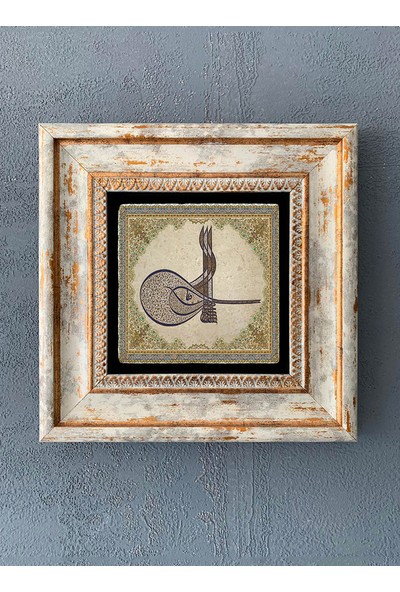 Oscar Stone Decor Çerçeveli Taş Duvar Dekoru 20 x 20 cm CDD-40-1244