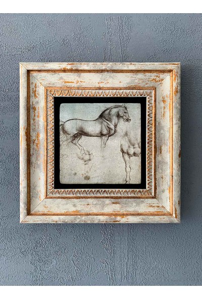 Oscar Stone Decor Çerçeveli Taş Duvar Dekoru 20 x 20 cm CDD-40-1331