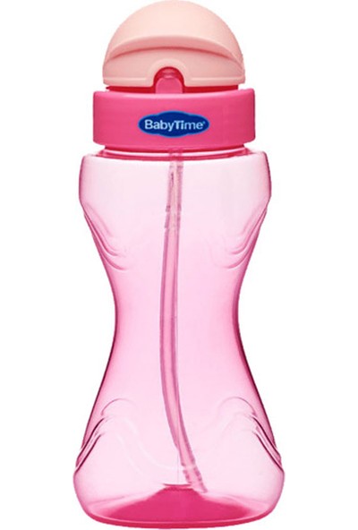 Babytime BT501 Renkli Pipetli Bardak - Pembe Babytime BT501 Renkli Pipetli Bardak - Pembe