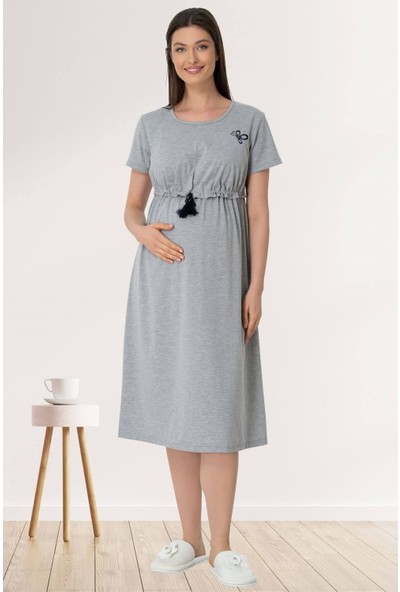 Şık Mecit Emzirme Özellikli Hamile Elbise
