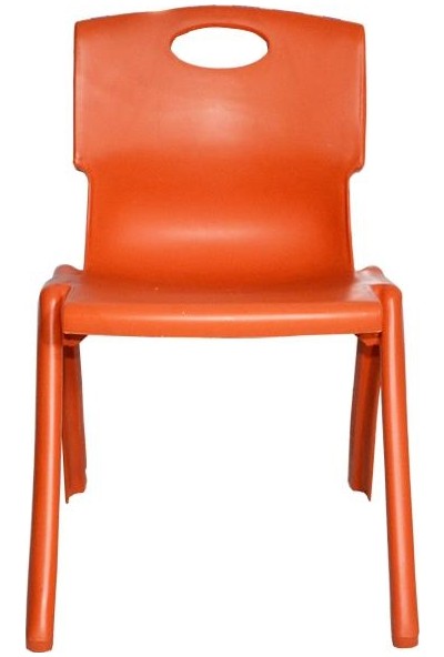 Temel Turuncu Kırılmaz Çocuk Sandalyesi - Kreş ve Anaokulu Sandalyesi 10 Adet