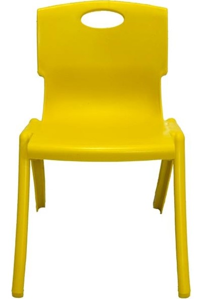 Temel Sarı Kırılmaz Çocuk Sandalyesi - Kreş ve Anaokulu Sandalyesi 10 Adet