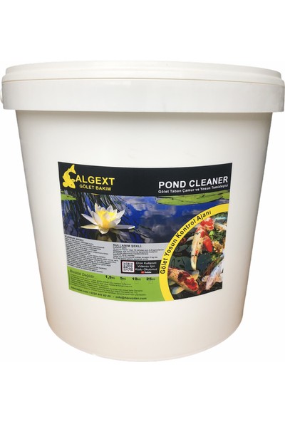 Havuzdan Gölet Taban Yosun Temizleyici Algext Pond Cleaner 10 kg Havuzdan Gölet Taban Yosun Temizleyici Algext Pond Cleaner 10 kg